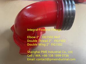 Flowline Fittings of Hammer Union FIG 1502 Integral Elbow and Double ...